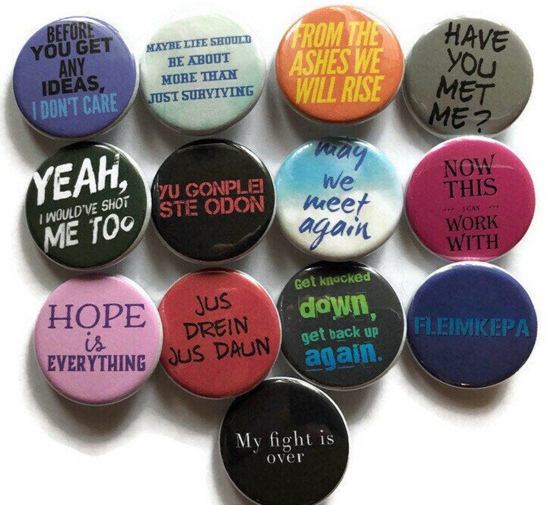 The 100 Quotes Murphy Clarke Trigedasleng Grounder Pinback Buttons ...