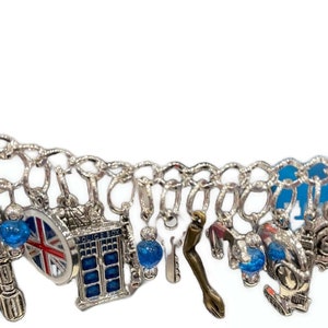 9th Doctor Time Lord Charm Bracelet - Etsy