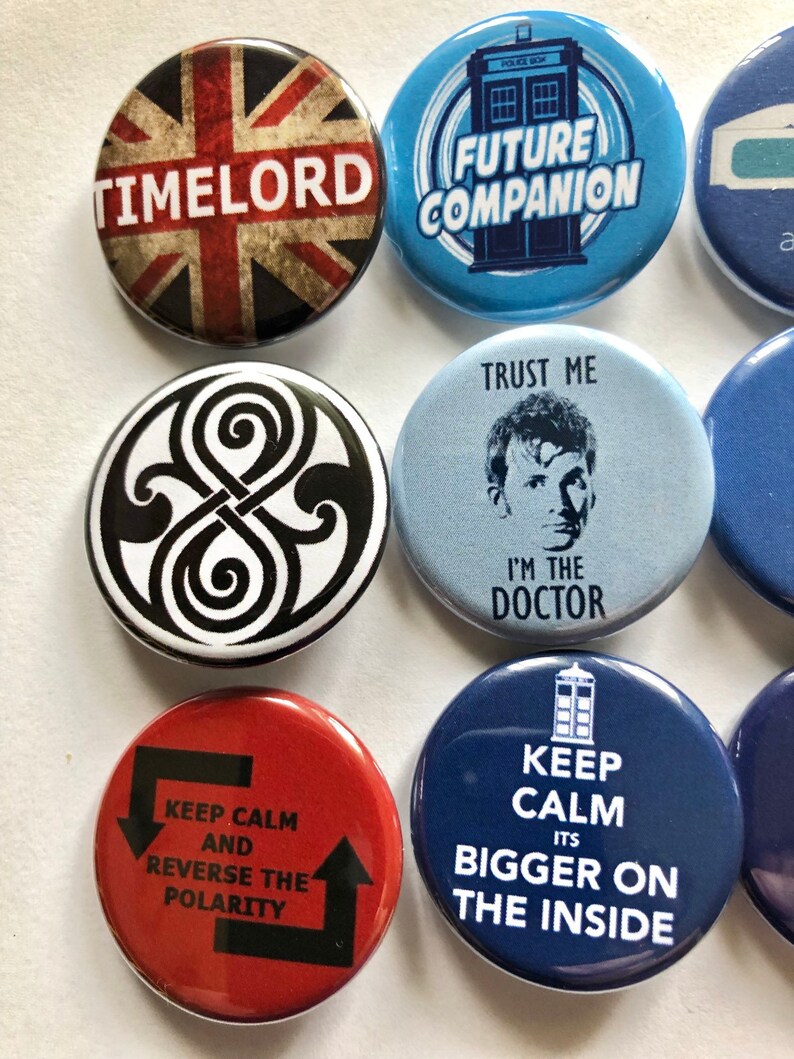 Doctor Who Quote Pins: Badges, Magnets, Keychains - Fandom Gifts - Etsy