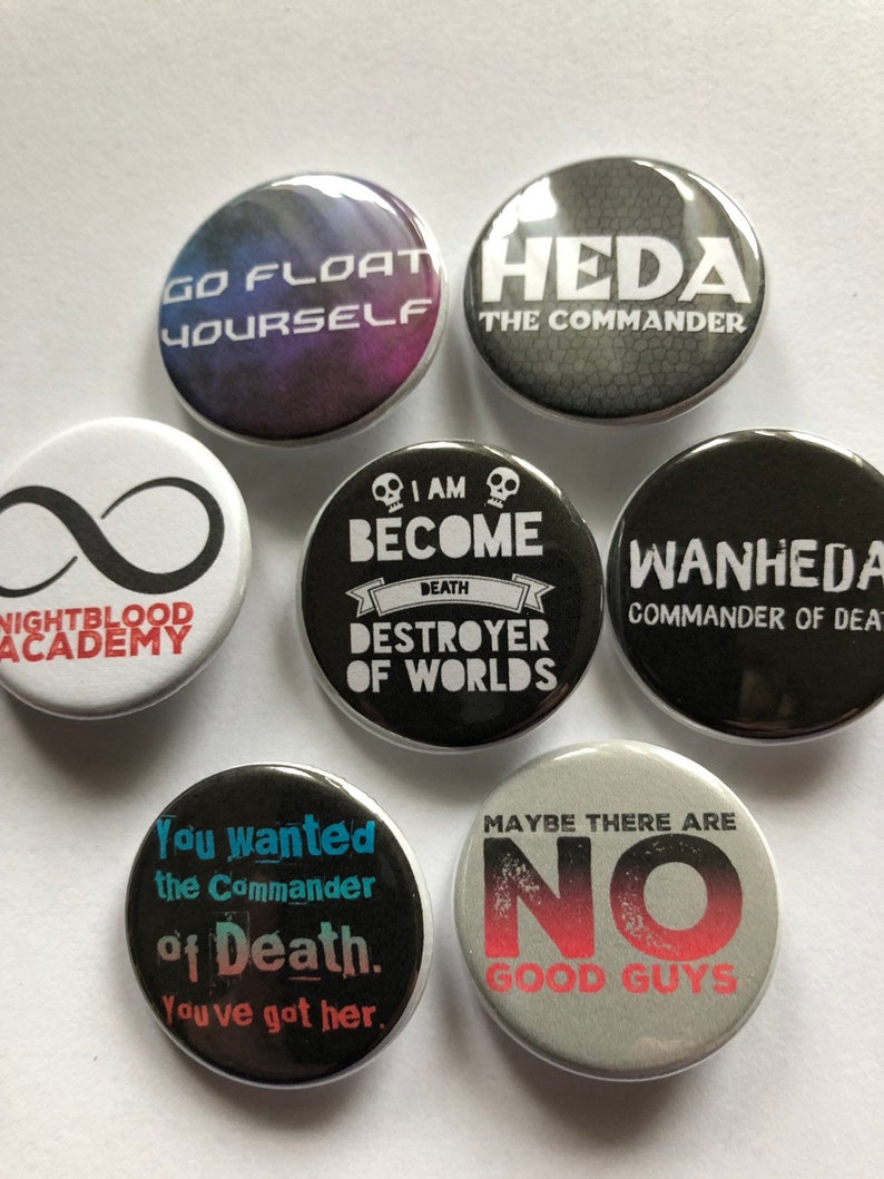 The 100 Clarke Pins Clarke Magnet Pin Back Nightblood Academy Wanheda ...