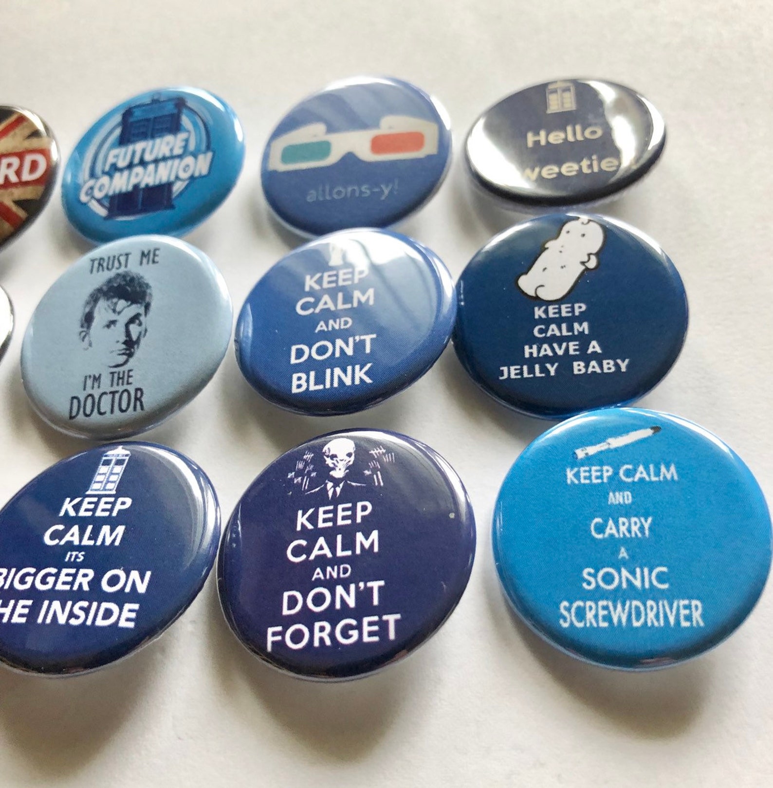 Doctor Who Quote Pins: Badges, Magnets, Keychains - Fandom Gifts - Etsy