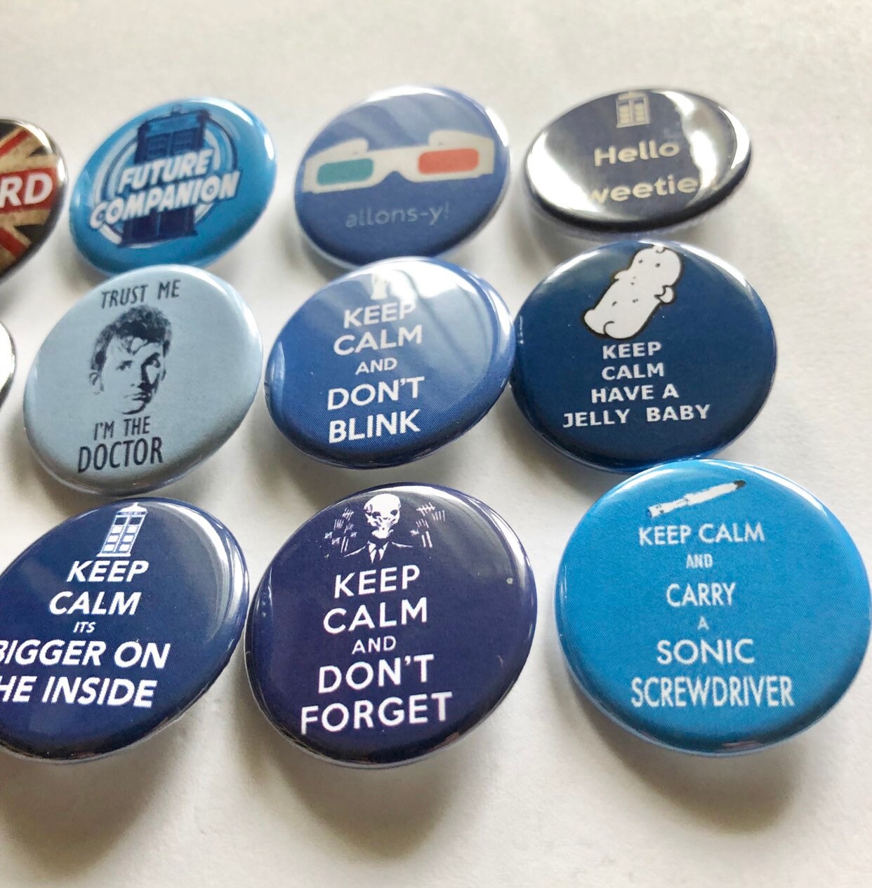 Doctor Who Quote Pins: Badges, Magnets, Keychains - Fandom Gifts - Etsy