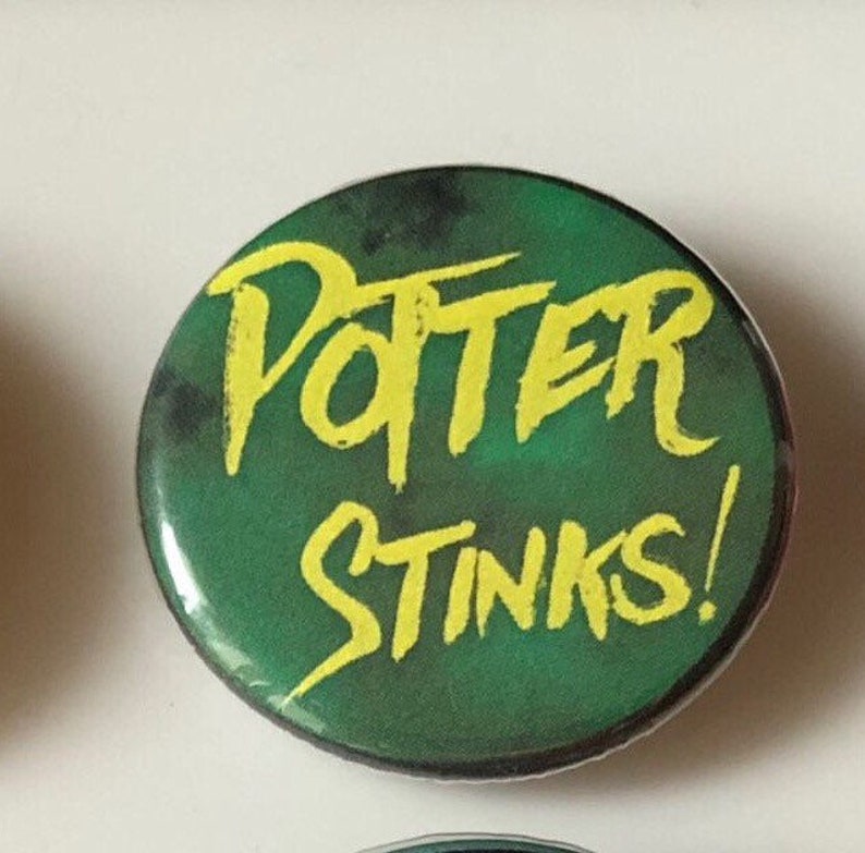 Potter Stinks Pin Magic School Wizard Insult Button Magnet Keychain - Etsy