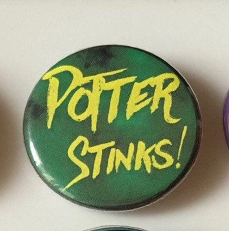 Potter Stinks Pin Magic School Wizard Insult Button Magnet Keychain - Etsy