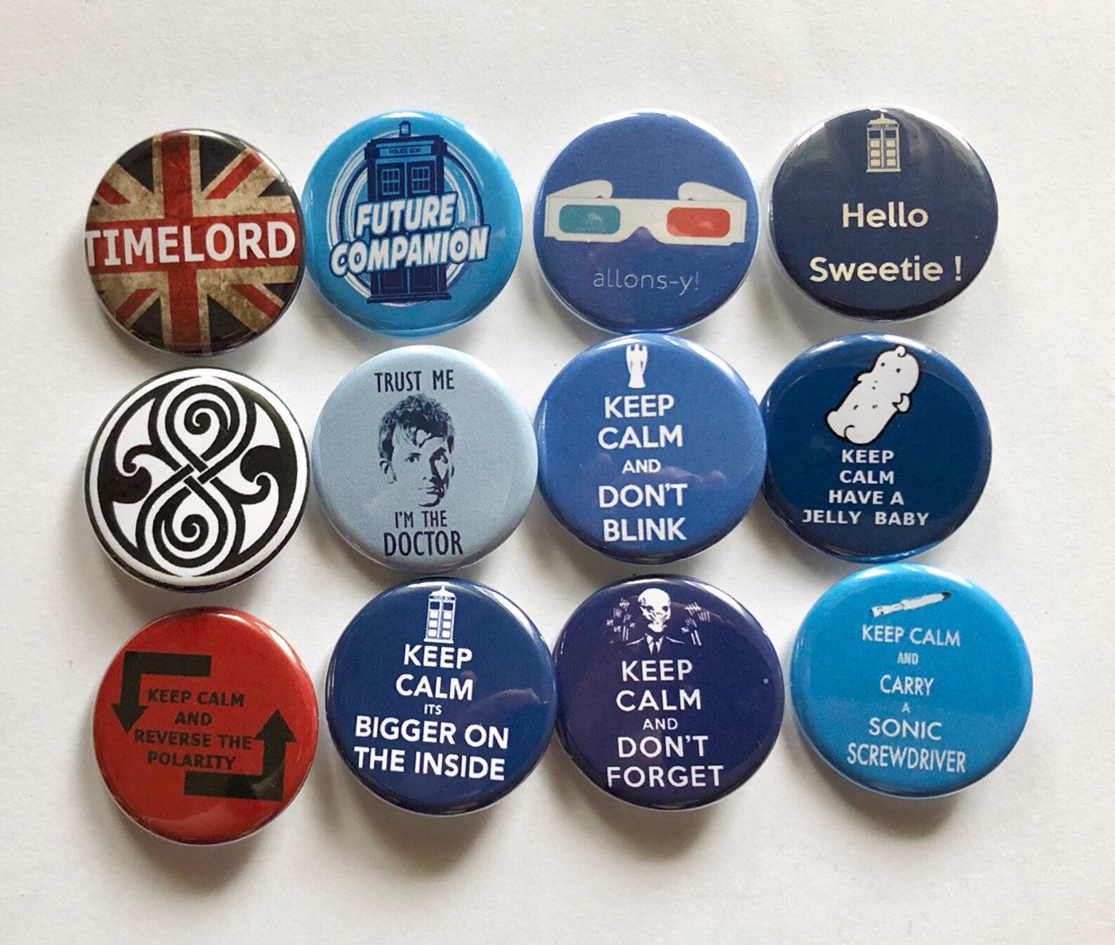 Doctor Who Quote Pins: Badges, Magnets, Keychains - Fandom Gifts - Etsy
