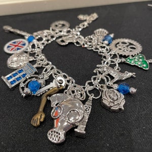 9th Doctor Time Lord Charm Bracelet - Etsy