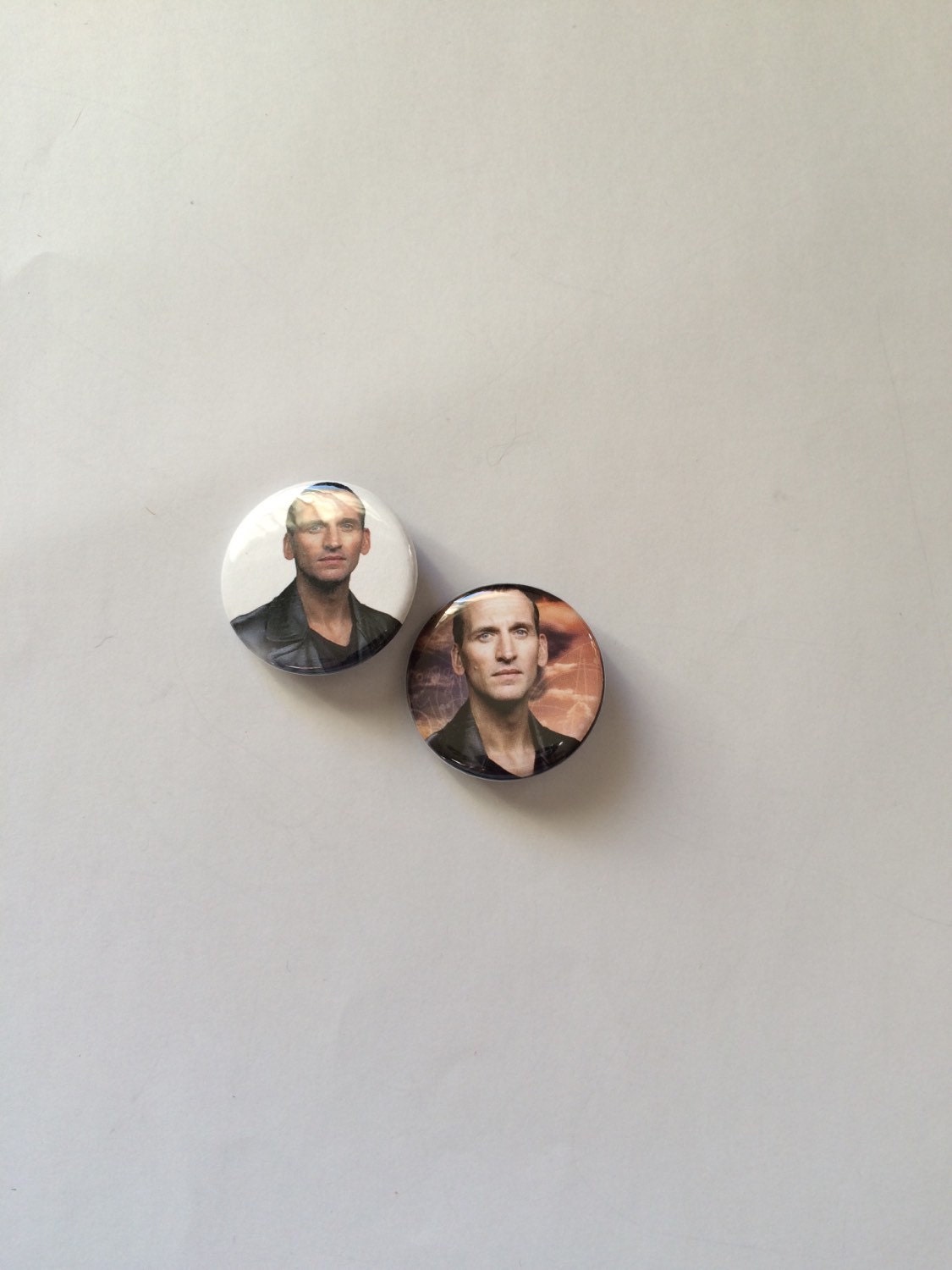 Doctor Who 9th Doctor Pinback Button Set of 2 Magnets - Etsy UK