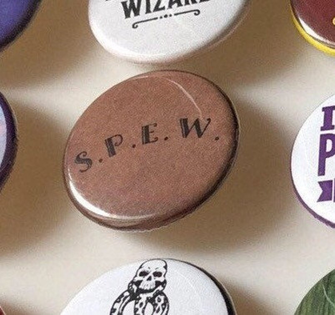 SPEW Pin SPEW Organization Pin Promote Elves Button Promotion of Elfish ...
