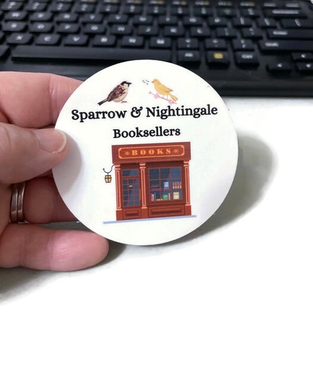 Sparrow & Nightingale Booksellers Sticker Doctor Who Laptop Sticker ...