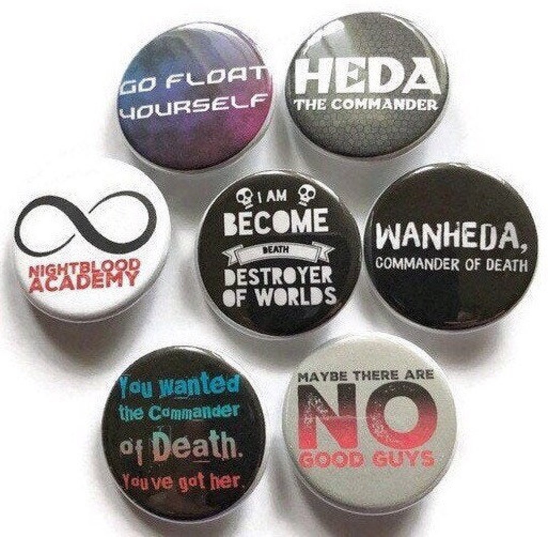 The 100 Clarke Pins Clarke Magnet Pin Back Nightblood Academy Wanheda ...