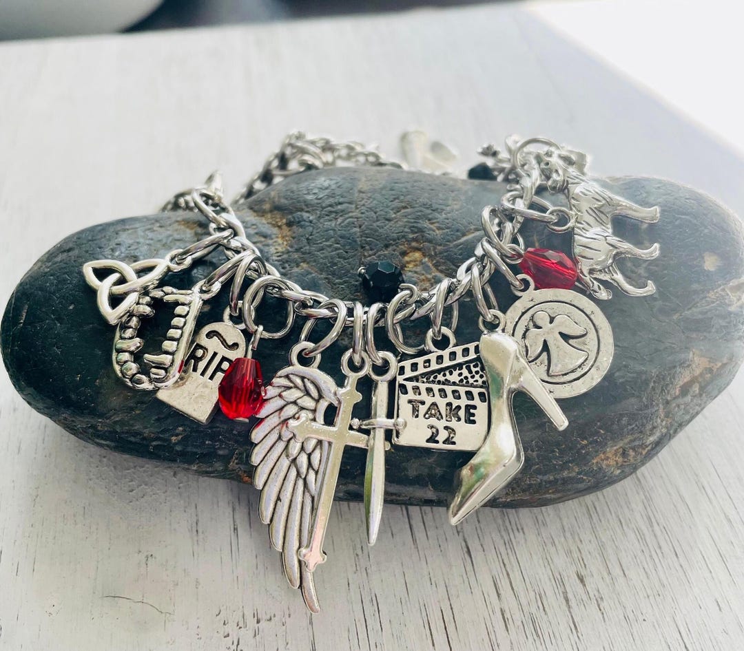 Angel Vampire Charm Bracelet: Slaying TV Series Fandom Jewelry - Etsy