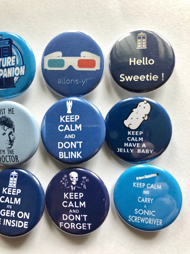 Doctor Who Quote Pins: Badges, Magnets, Keychains - Fandom Gifts - Etsy