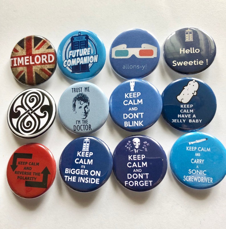 Doctor Who Quote Pins: Badges, Magnets, Keychains - Fandom Gifts - Etsy