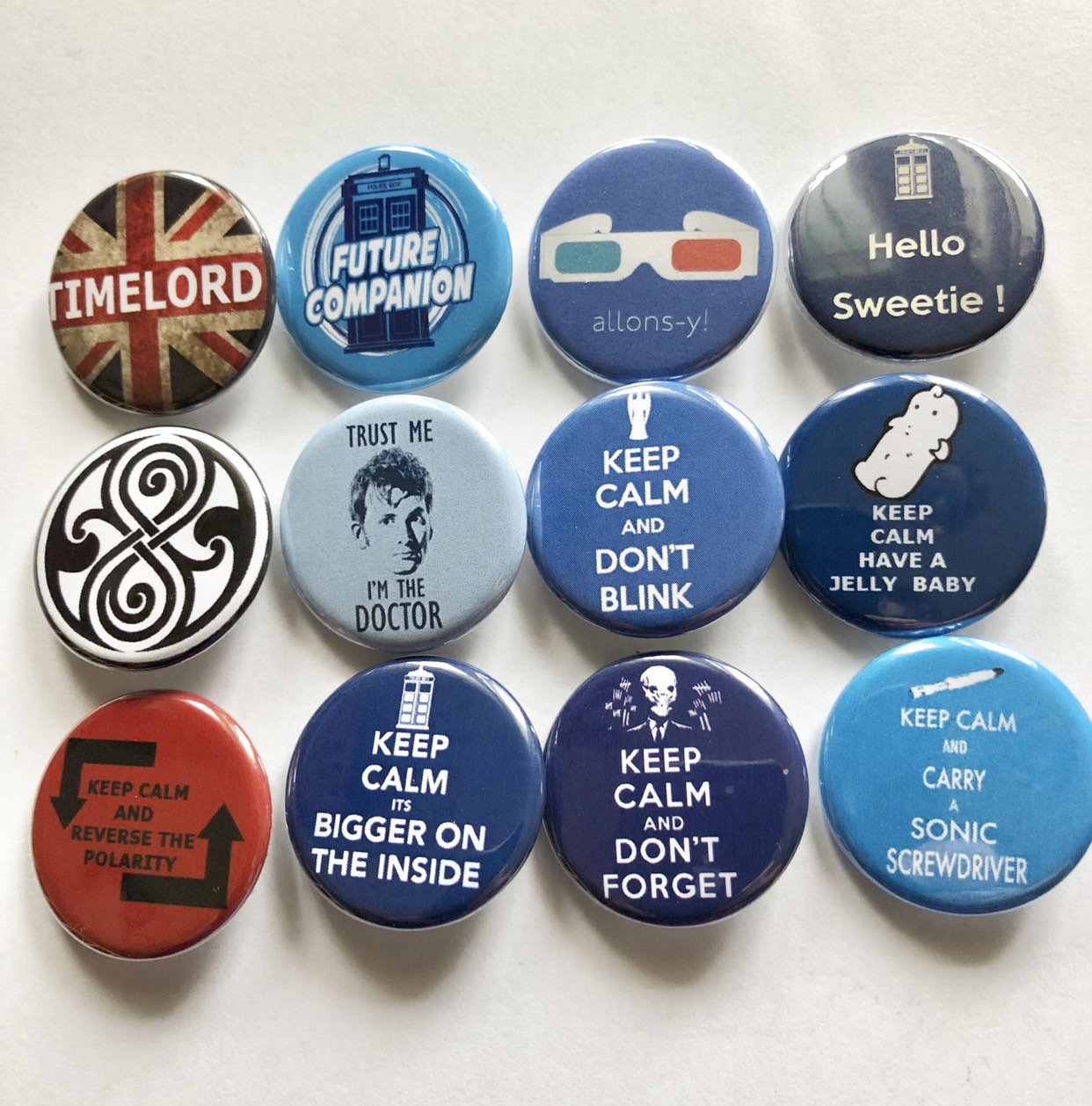 Doctor Who Quote Pins: Badges, Magnets, Keychains - Fandom Gifts - Etsy