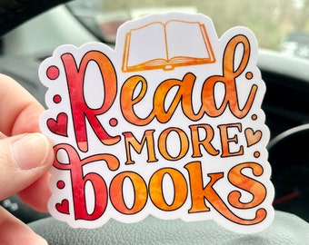Read More Books Sticker - Etsy