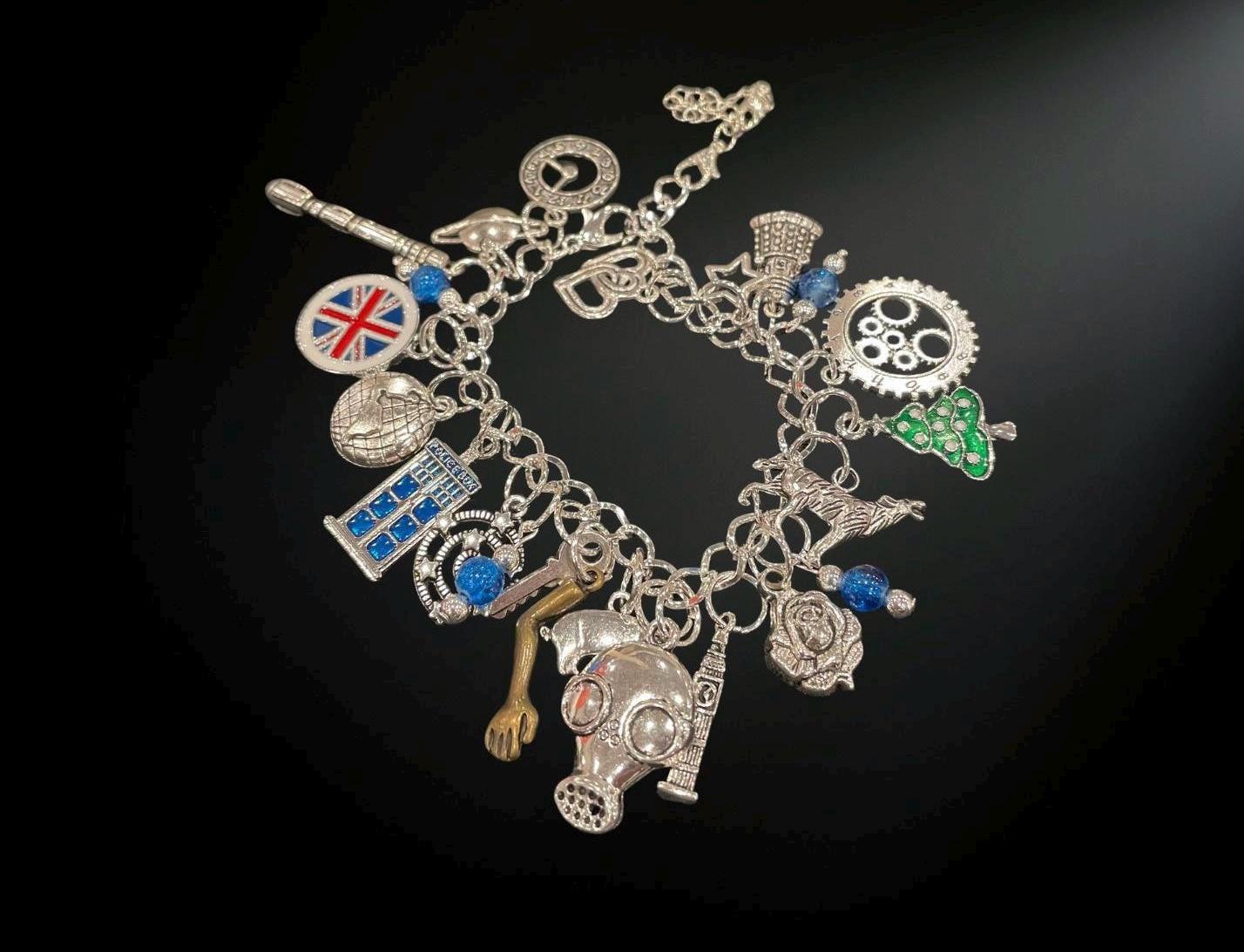 9th Doctor Time Lord Charm Bracelet - Etsy