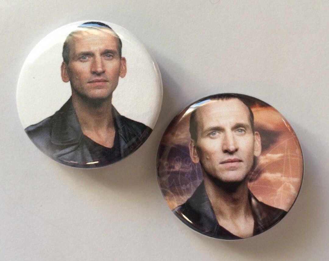 Doctor Who 9th Doctor Pinback Button Set of 2 Magnets Keychains - Etsy UK