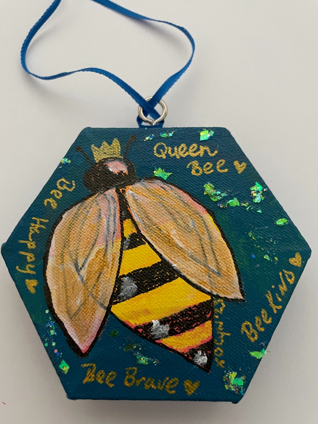 Queen Bee Hand Painted Ornament - Etsy