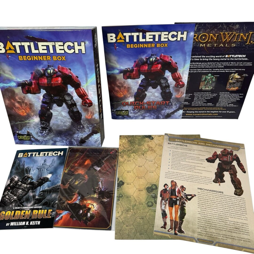 Battletech Beginner Box Armored Combat Board Game by Catalyst ...