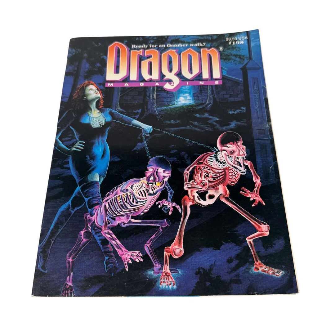 Vintage Dragon Magazine Issue 198 TSR October 1993 Dungeons Dragons ...