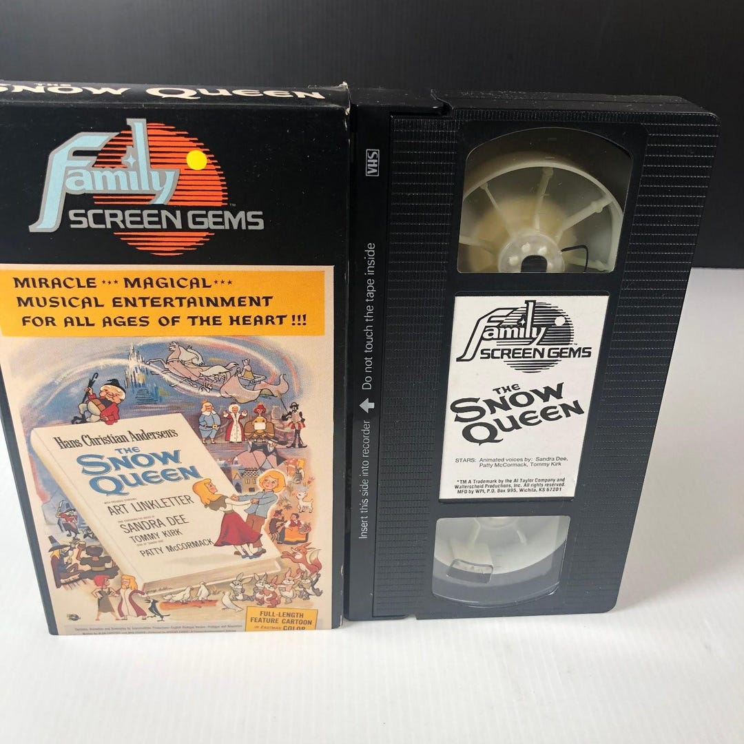 The Snow Queen VHS 1990 Family Animated Classic Family Screen Gems ...