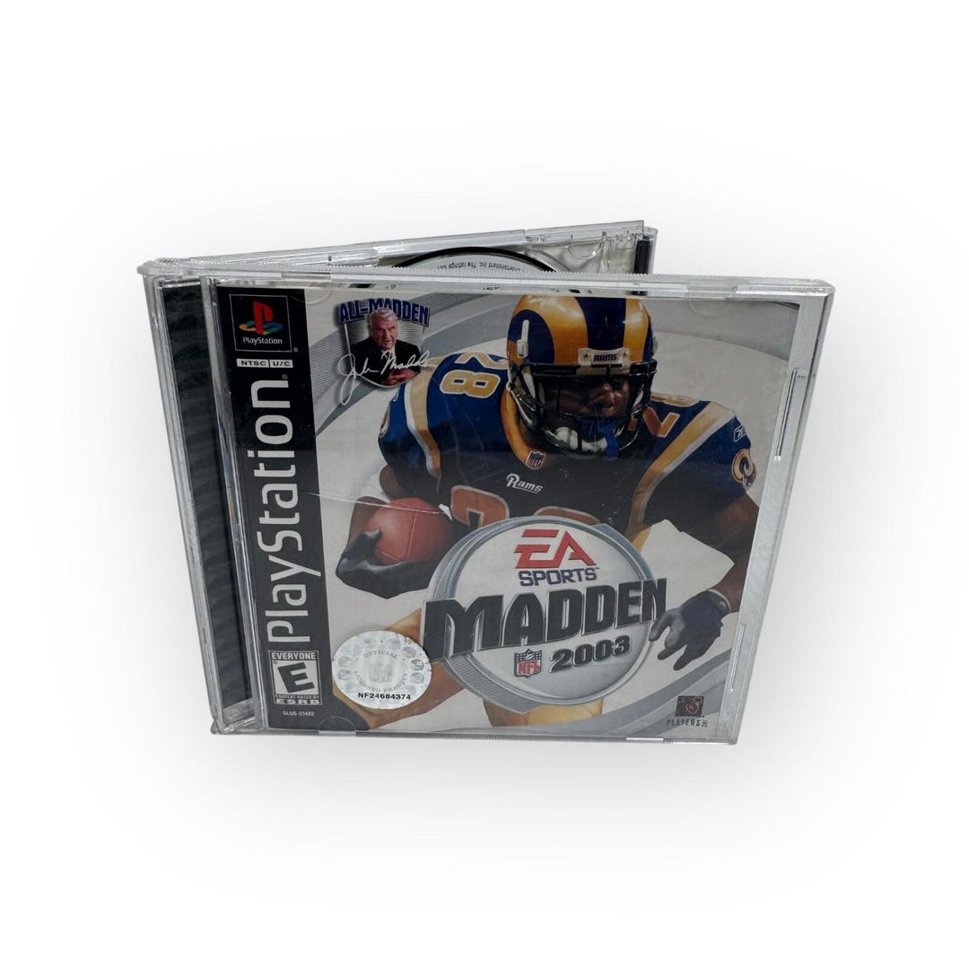 Madden 2003 EA Sports Playstation 1 Football Game Complete CIB Black ...