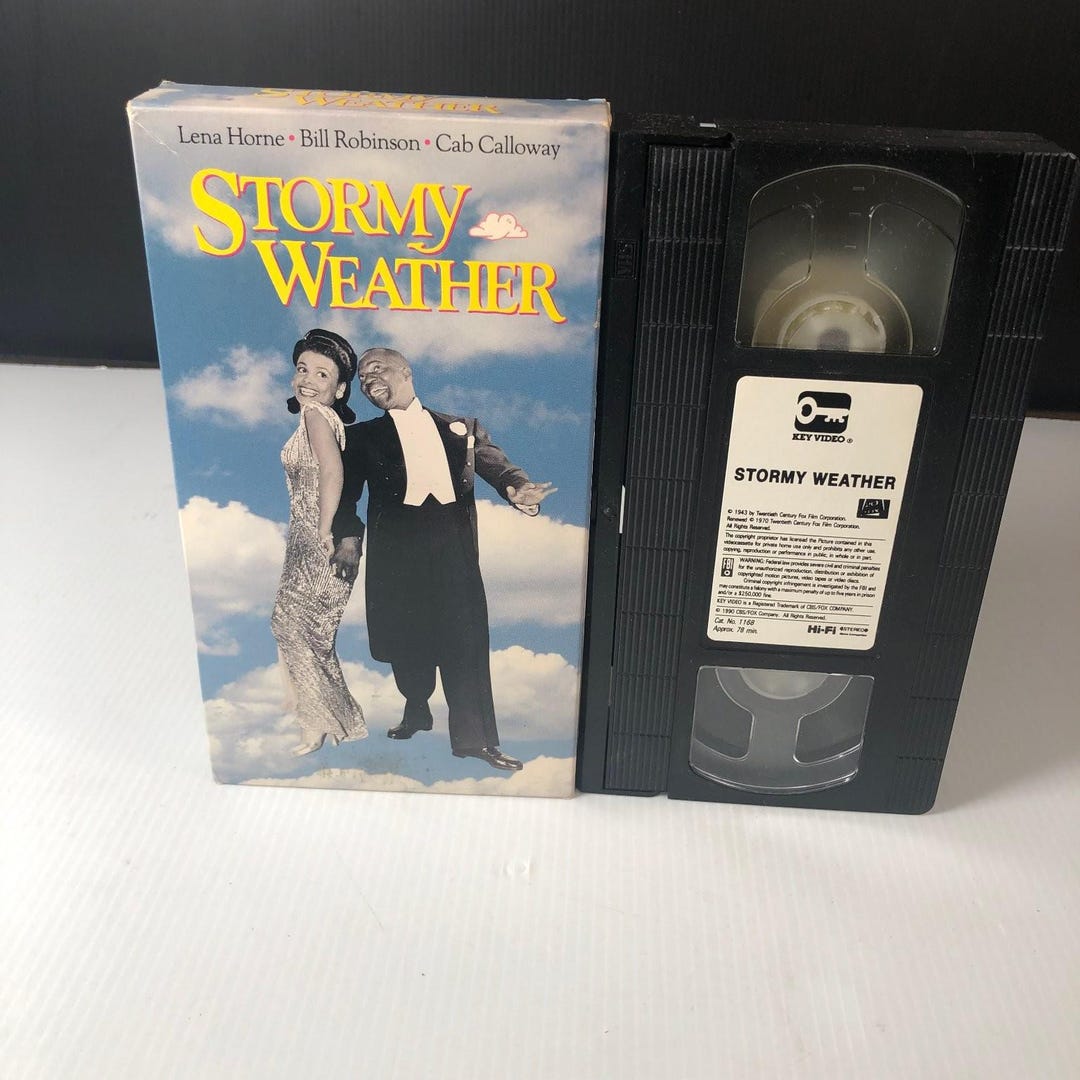 Stormy Weather VHS 1943 Musical Original Release Fox Video Hi-fi Stereo ...