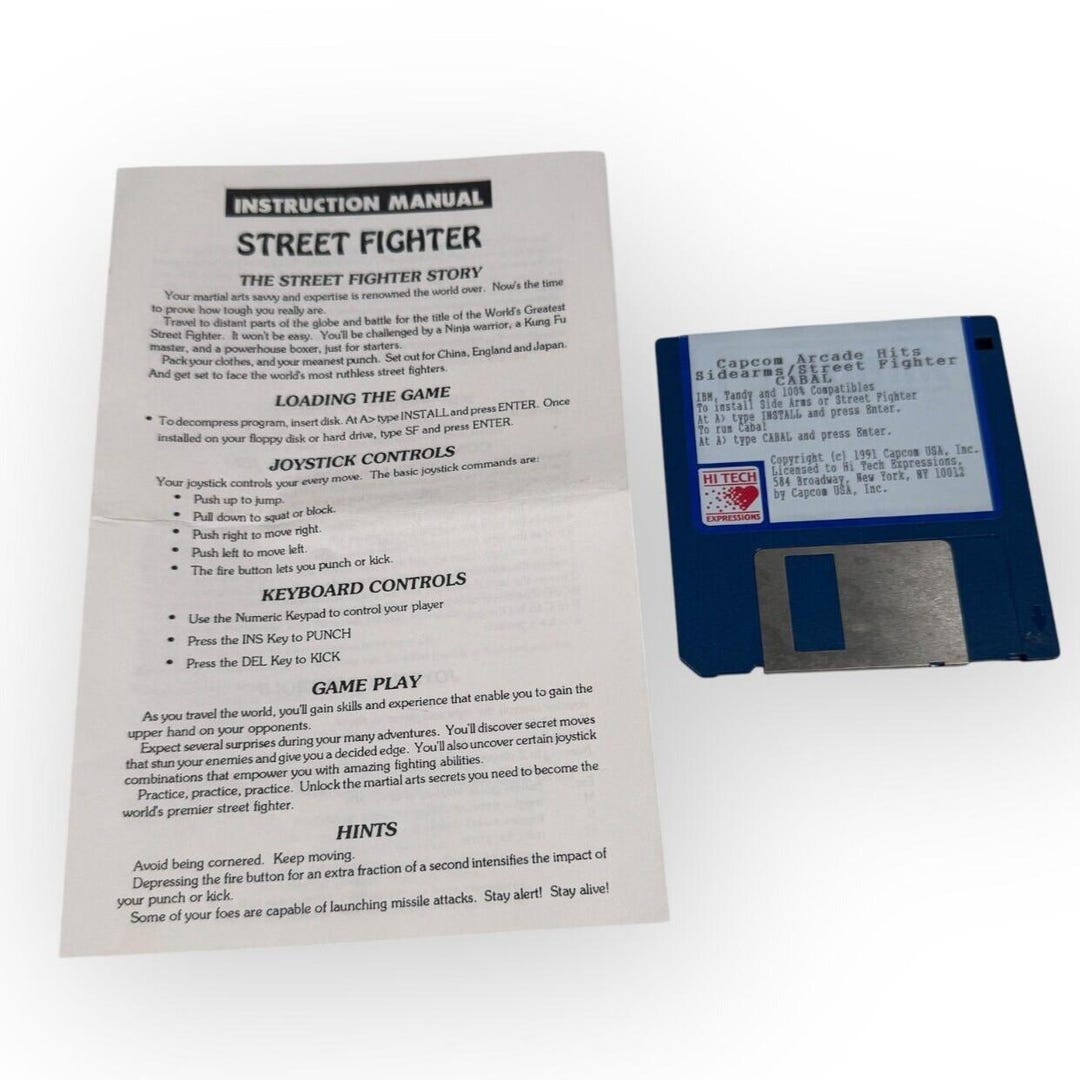 Capcom Arcade Hits Collection W/ Street Fighter Side Arms & Cabal 3.5 ...