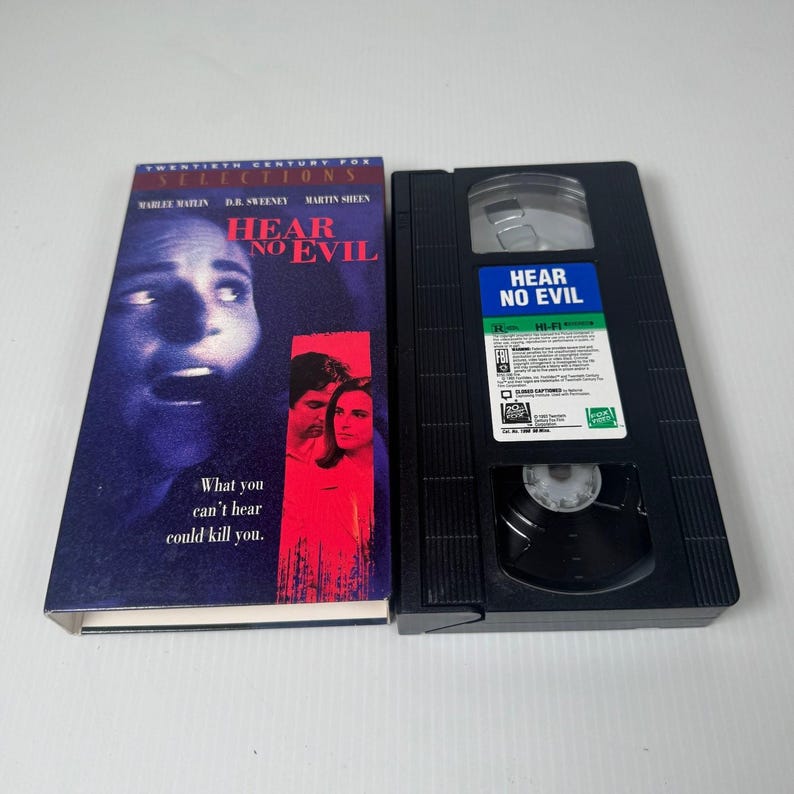 Hear No Evil VHS 1993 Thriller Original Release Twentieth Century Fox ...