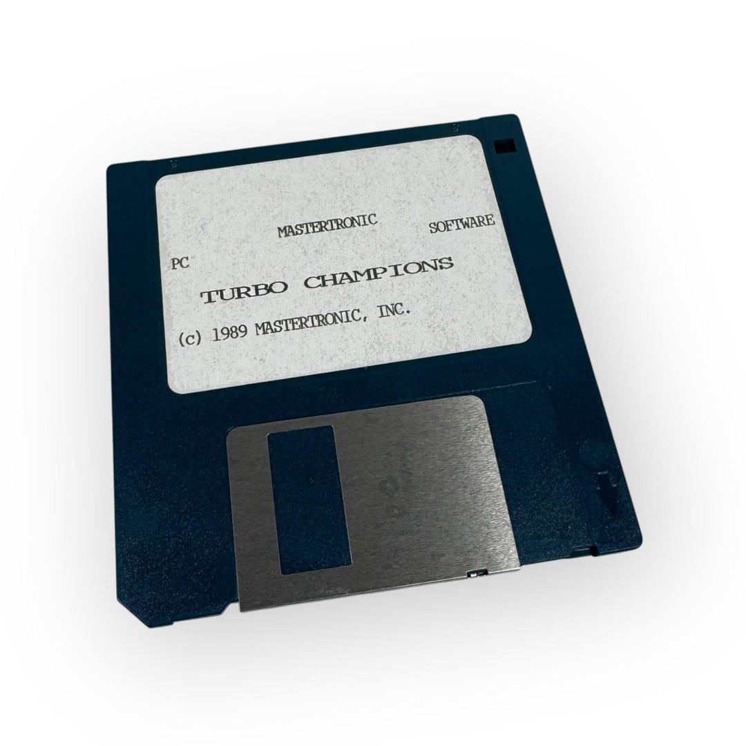 Turbo Champions VTG 1989 PC Game by Mastertronic 3.5" Floppy Disc ...