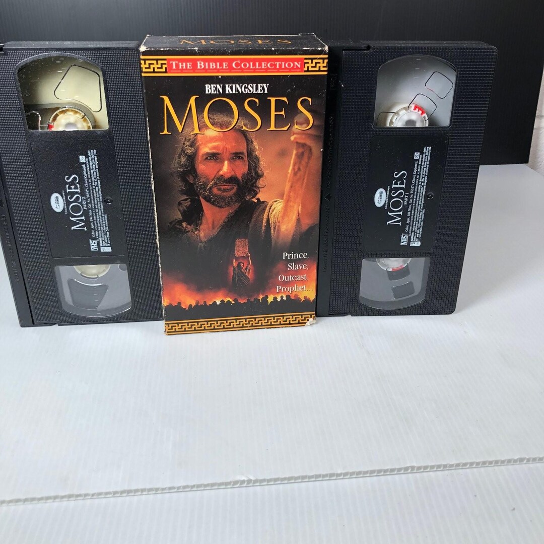 Moses VHS 1995 Drama the Bible Collection Ben Kingsley Turner - Etsy