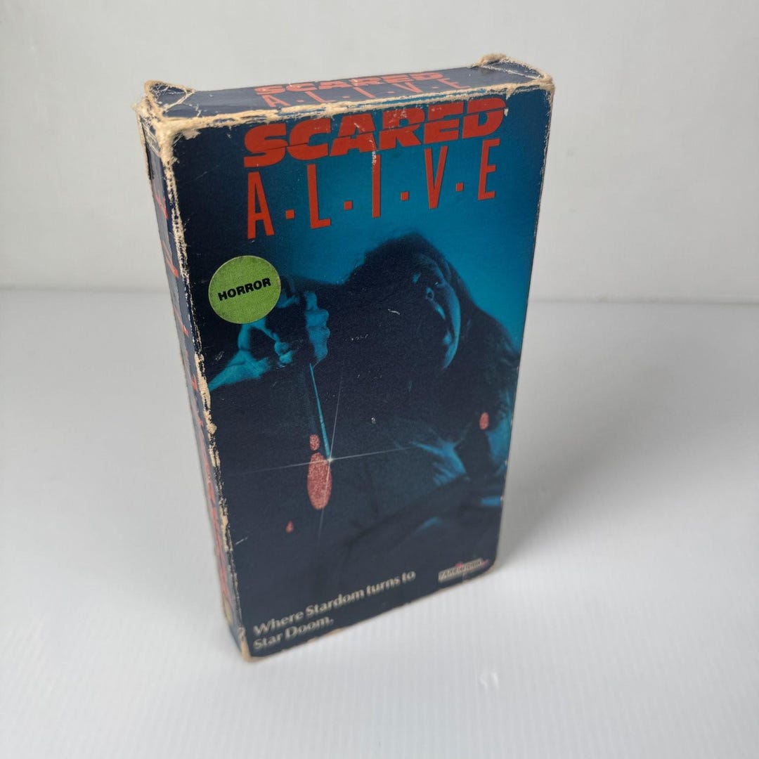 Scared Alive VHS 1981 Horror Original Release Tapeworm Distribution - Etsy