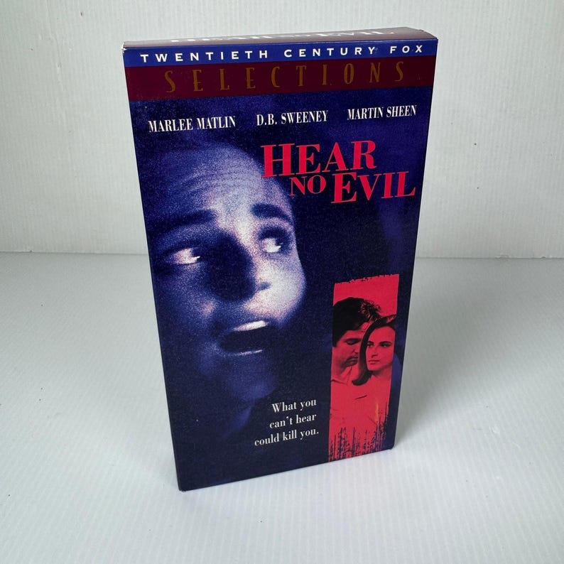 Hear No Evil VHS 1993 Thriller Original Release Twentieth Century Fox ...