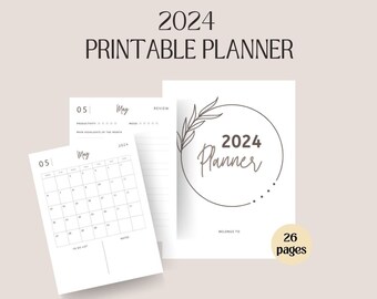 Printable Planner Bundle 2024 Printable Planner 2024 Printable Planner ...