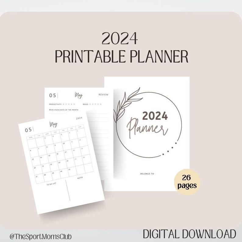 Printable Planner Bundle 2024 | Printable Planner | 2024 Printable ...