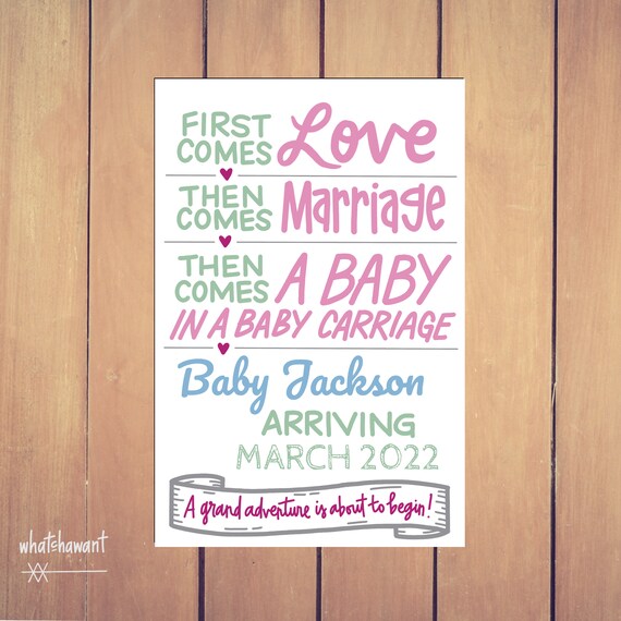 Pregnancy Announcements First Comes Love
