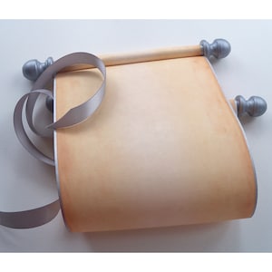 Blank Scroll With Box and Silver Accents 5 Inches Wide Paper - Etsy