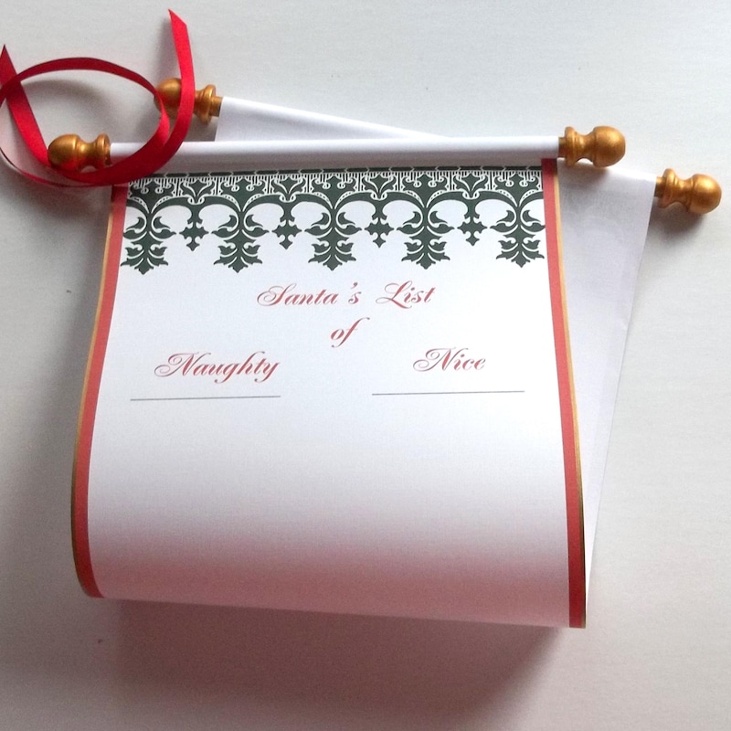 Santa Scroll - Etsy