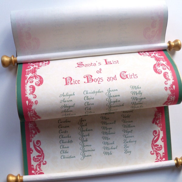 Santa Scroll - Etsy