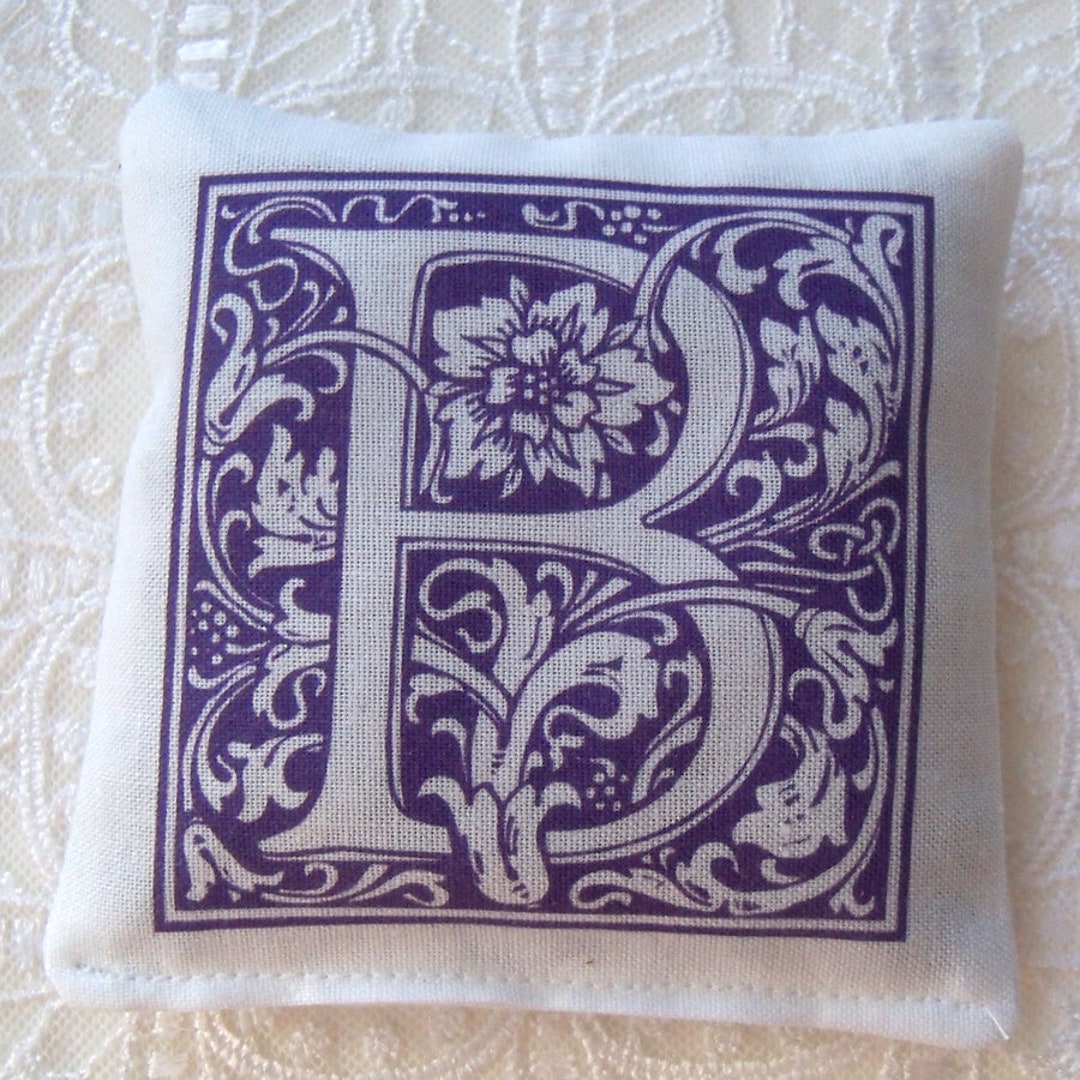 Alphabet Letter Lavender Sachet Set of 2 Sachets Your Choice - Etsy