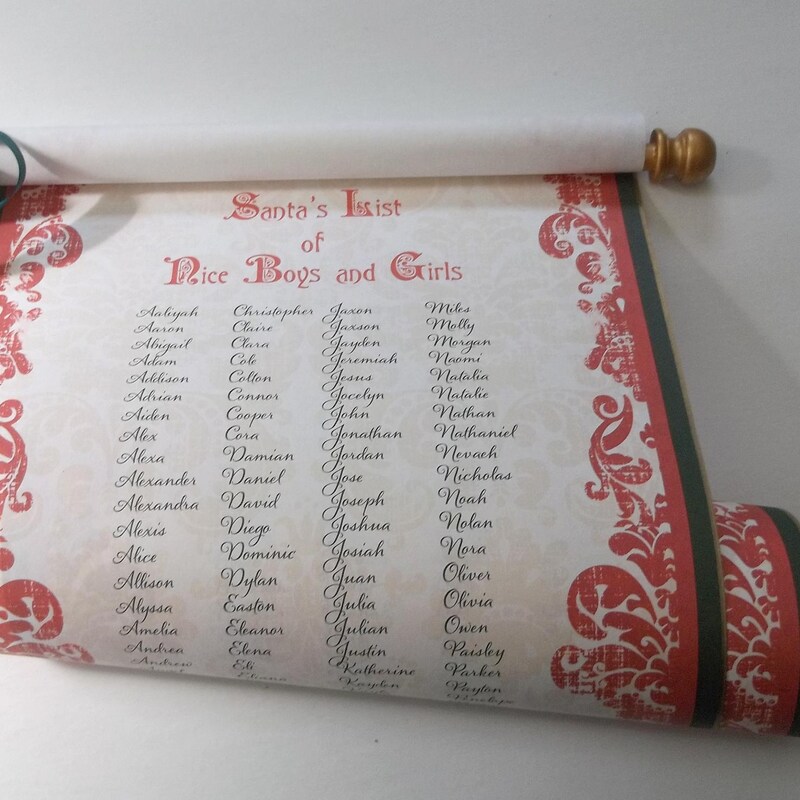 Santa Scroll - Etsy