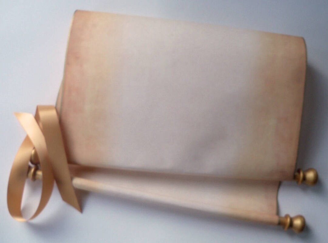 Blank Scroll for Wedding Guest List Religious Services - Etsy