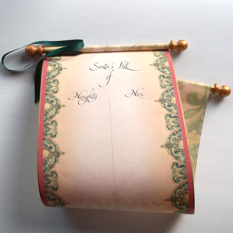 Santa Scroll - Etsy