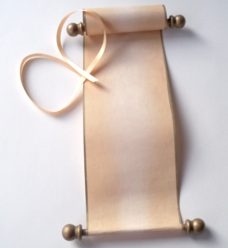 Small Scroll for Handwritten Message 3.5x9 Aged - Etsy