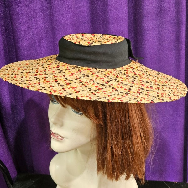 1940s Straw Hat - Etsy