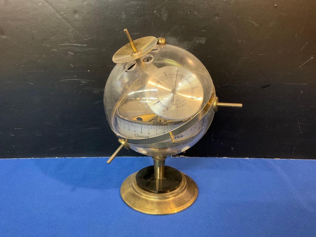 Mid Century Modern Era, Sputnik Table Top Barometer, Thermometer ...