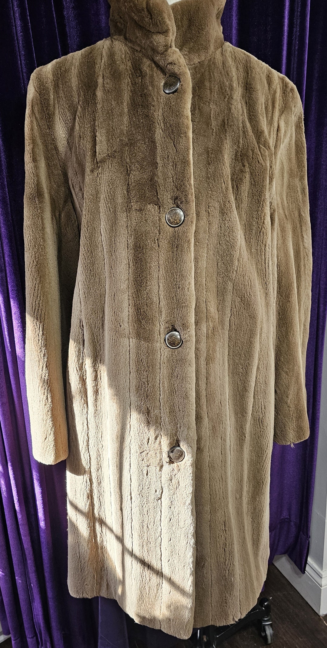 1990s Vintage Sheared Beaver Fur Car Coat, Jacques Ferber - Etsy