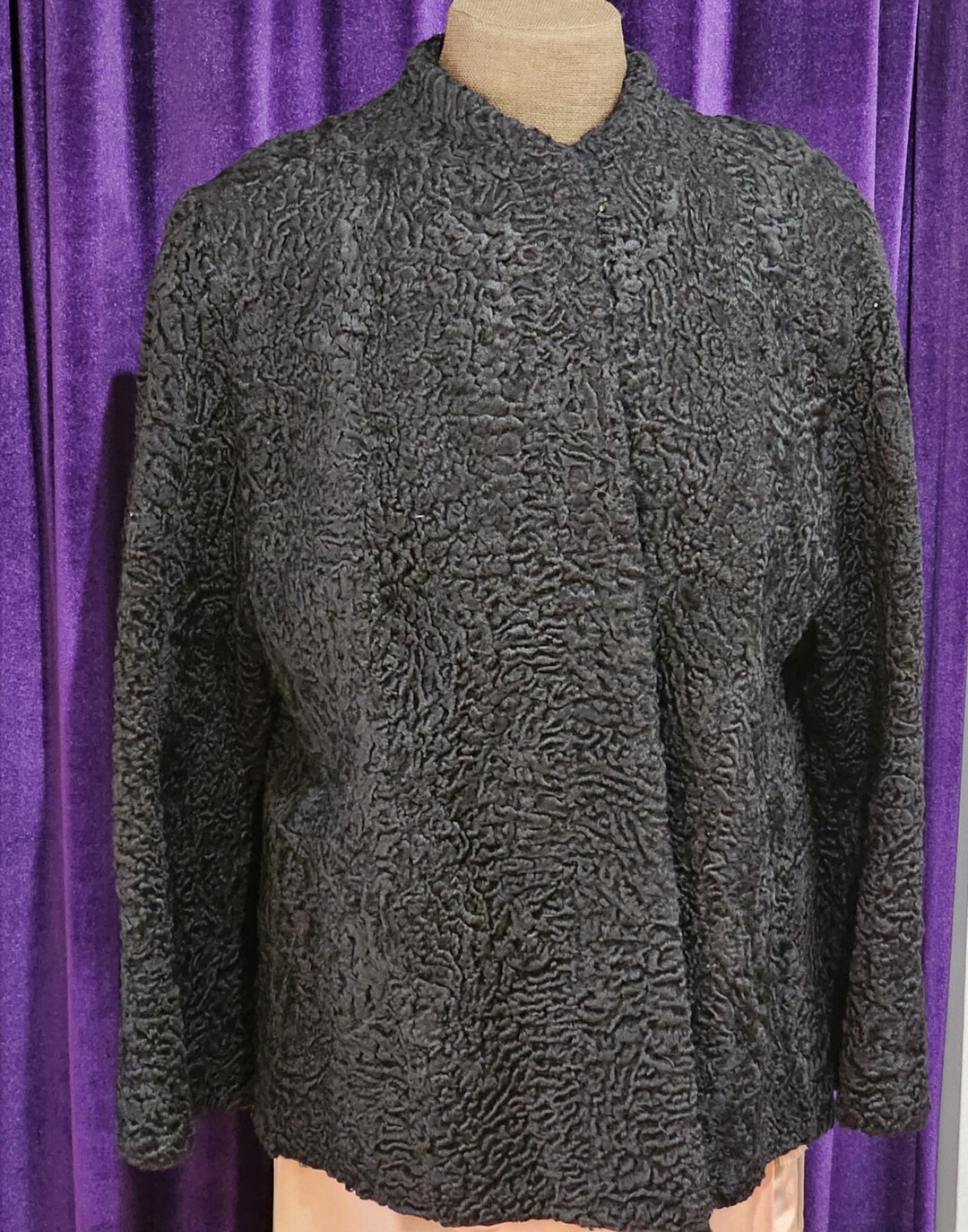 1960s Vintage Black Karakul Lamb Jacket - Etsy