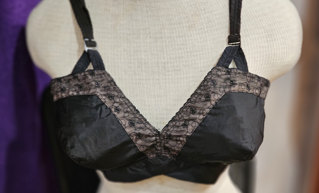 1950s Vintage Black Satin and Lace Cone / Bullet Bra, Lilyette, New Old ...