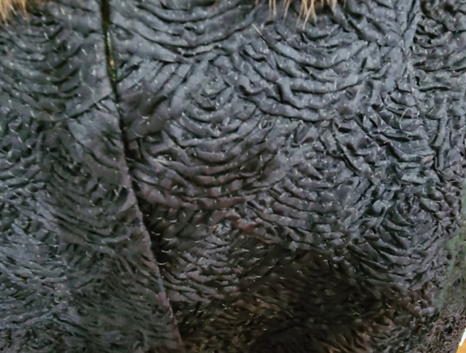 Vintage Black Silk Ribbon Jacket With Palomino Mink Fur Collar, Kubren ...